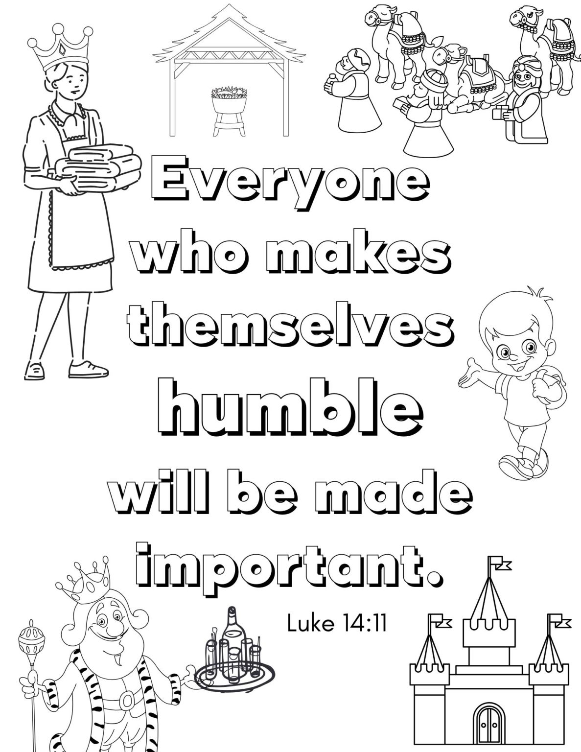 Free Bible Coloring Pages For Kids - Download Now - Gentle Christian ...