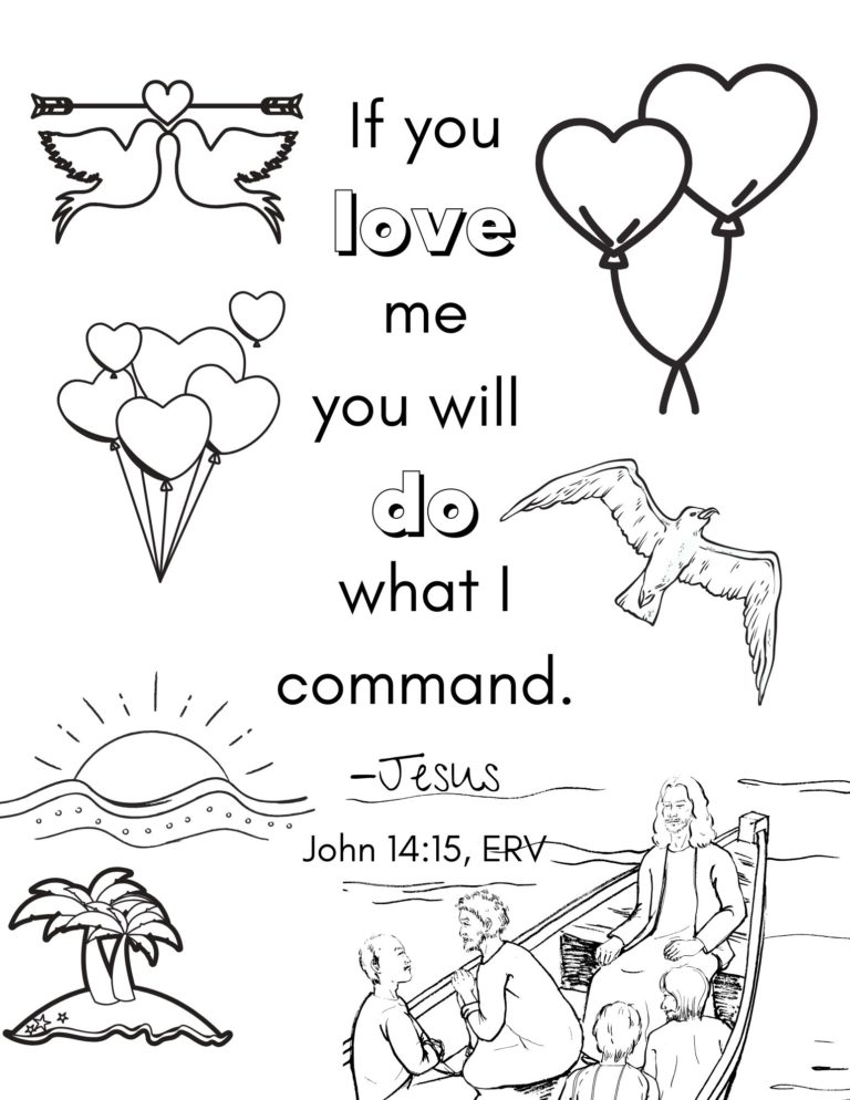 Free Bible Coloring Pages For Kids - Download Now - Gentle Christian ...