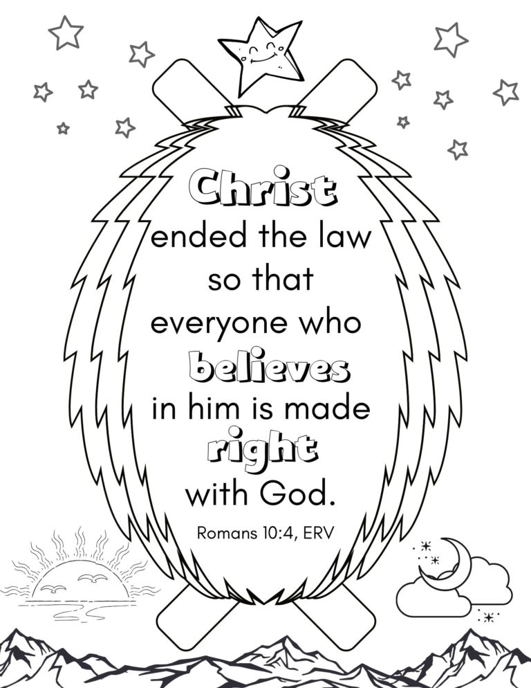 Free Bible Coloring Pages For Kids - Download Now - Gentle Christian ...