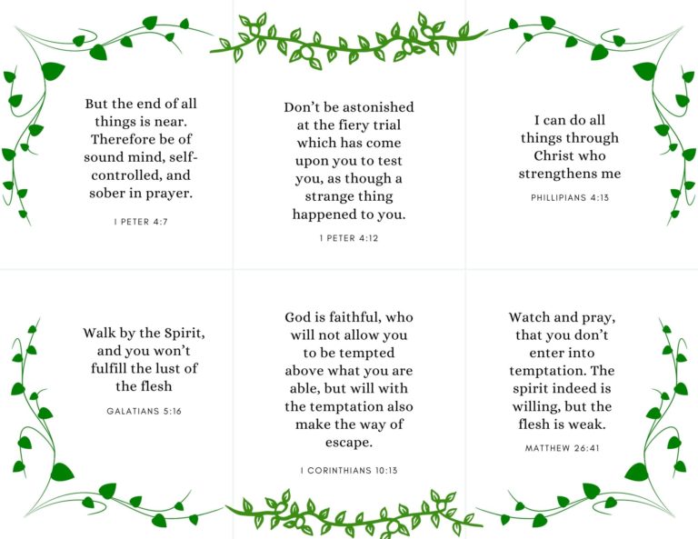 Bible Verse Cards - Free Printable Scripture Cards