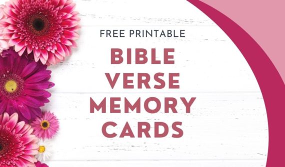 Bible Verse Cards - Free Printable Scripture Cards